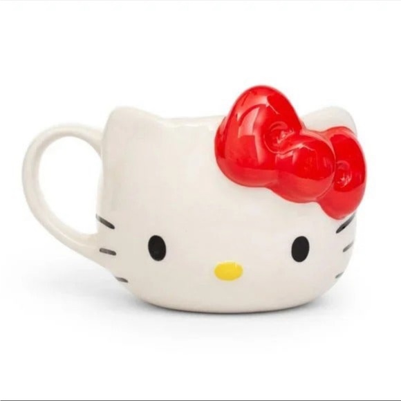 Hello Kitty | Dining | Hello Kitty Face 3d Ceramic Mug Coffee Classic ...